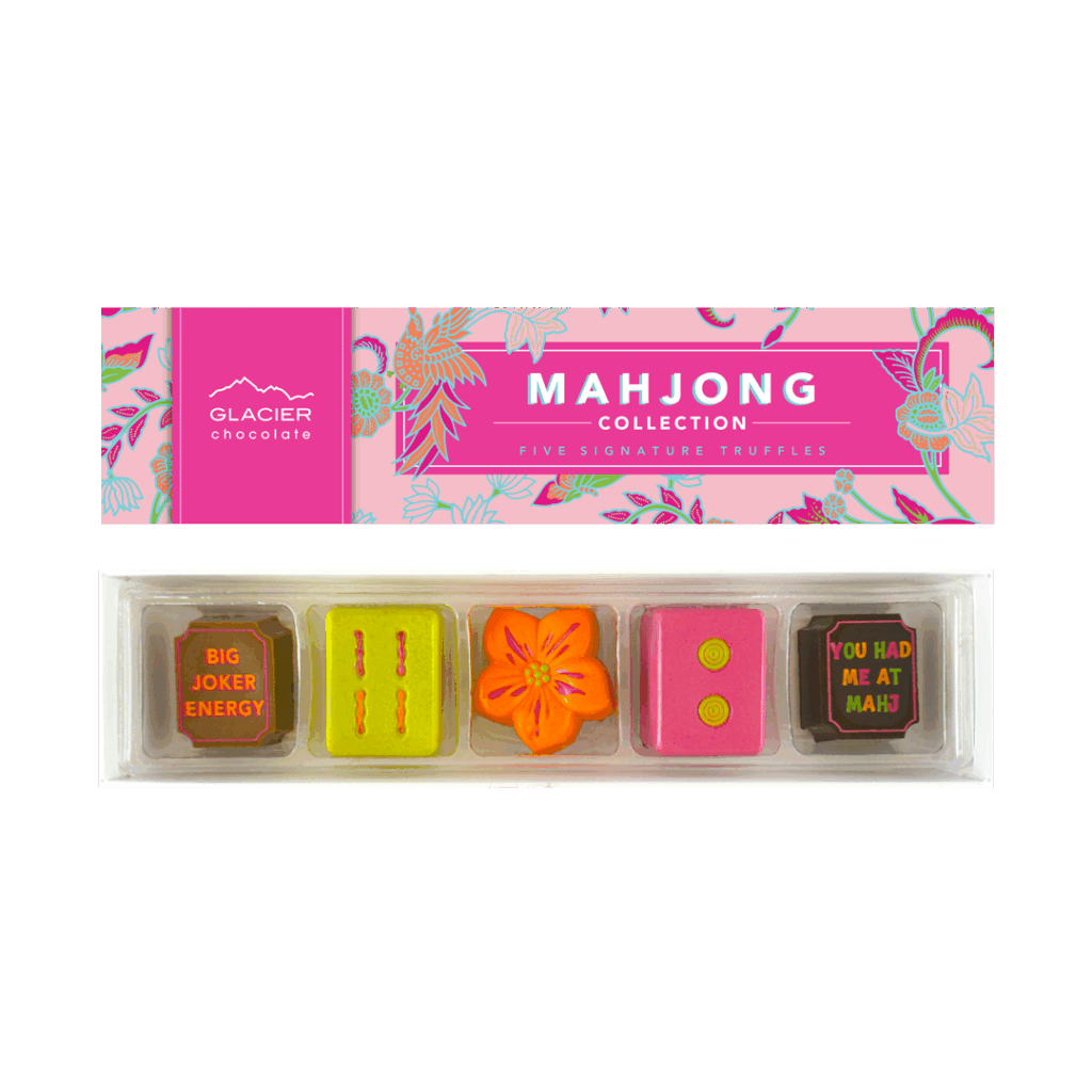Mahjong Collection 5 Piece Truffle Box - Glacier Chocolate